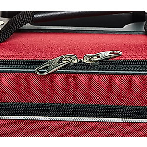 AMERICAN TOURISTER Fieldbrook XLT Softside Upright Luggage, Red/Black, Carry-On 21-Inch