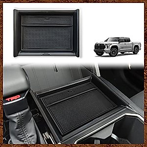 Muslogy for Tundra 2022 Storage Tray Lower Center Console Organizer Interior Accessories Compatible with Toyota Tundra 2022 SR SR5 Limited TRD PRO