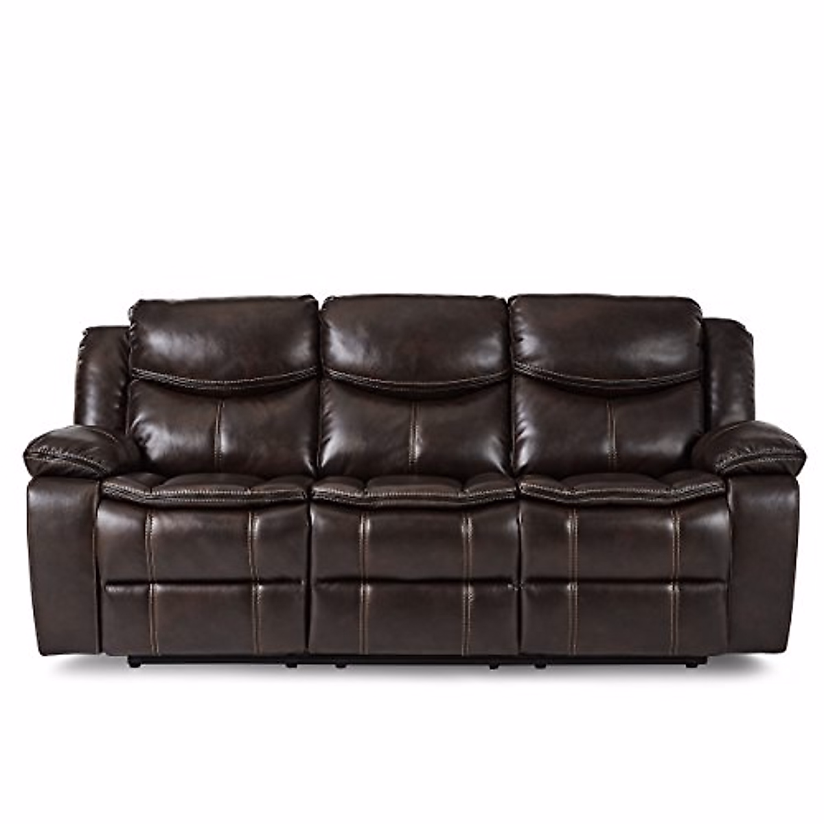 Homelegance Bastrop Double Reclining Sofa (Manual), Brown