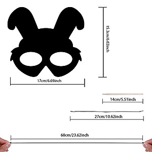 AUGSUN Scratch Art, 42pcs Animal Scratch Mask Rainbow Scratch Paper Mask Magic Scratch Paper Art for Kids