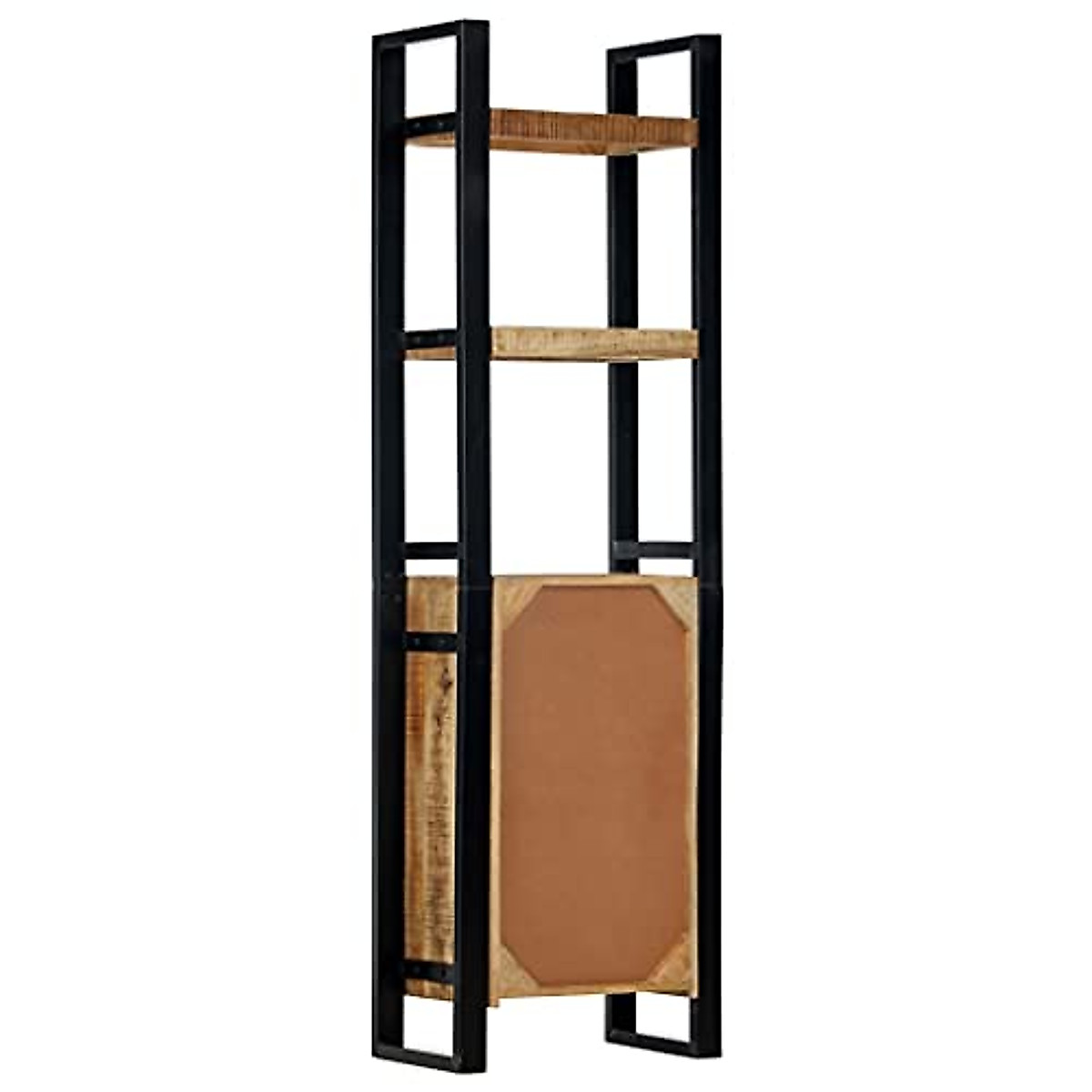 WHOPBXGAD Bookshelf,Wooden Bookcase, Open Bookcase Suitable for Home Office, Living Room and Bedroom,19.7"x11.8"x66.9" Solid Mango Wood
