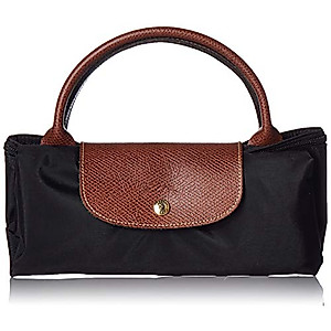 Longchamp Le Pliage Large Travel Bag, Black, 17.75" x 13.75" x 9"