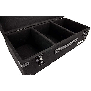 ODYSSEY C45200 Carpeted Case for 45 Rpm Vinyl Records with Surface Mount Hardware, Black