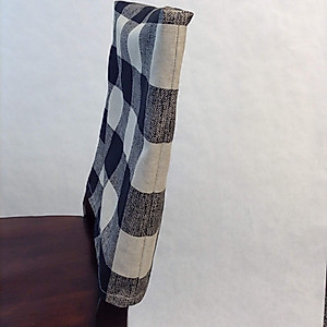 Chair back cover, Custom Fabric Slipcover, Buffalo Checkered Chair Cover, Chair Slipcover, Plaid Fabric, Checkered Fabric, Farmhouse Slipcover