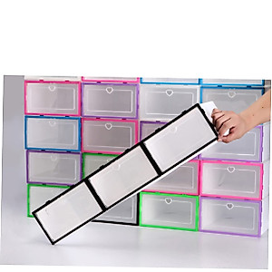 JOINPAYA Sanitary Napkin Storage Bag 4pcs Box Organizer for Shoes Shoe Holder Shoes Organizer Storage Containers Shoes Case Drawer Daily Necessities Clamshell Shoe Rack