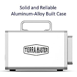 TERRAMASTER D5 Thunderbolt 3 Professional-Grade 5-Bay External Hard Drive Enclosure RAID 0/RAID1/RAID5/RAID10/JBOD Hard Disk RAID Storage (Diskless)