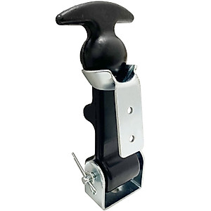 Ganlandy Elastic Rubber Hood Catch, Flexible T-Handle Hasp, Rubber Flexible Draw Latches with Brackets for Tool Box, Vehicle Engine, Hood, Golf Cart