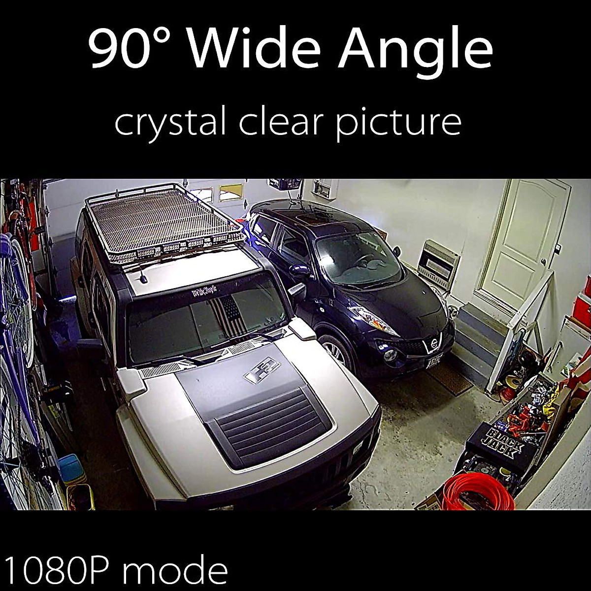 honic Clear Night Vision 2MP Wide Angle (AHD TVI CVI 960H) Indoor Outdoor Bullet CCTV Camera, 1080P Security IR Analog Camera, Waterproof Full HD Cam for Home Video Surveillance (Metal, White)