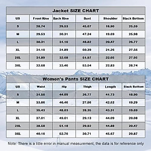 RIUIYELE Women's Ski Jackets and Pants Set Waterproof Insulated Snowsuit Winter Warm Skisuit Fashion Snowboarding Snow Coat (style1,M)