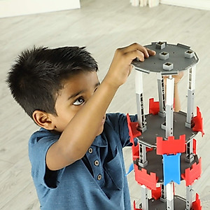 Learning Resources Engineering & Design Castle Set, STEM, Critical Thinking, Problem Solving, and Early Engineering Skills Toy, 123 Pieces, Ages 5+