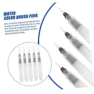 MAGICLULU 10pcs Travel Set Paint Brushes Set Bulk Pencils Water Coloring Brush Set Pencils in Bulk Water Coloring Brush Pen Writing Brush Water Brush Watercolor Brush Solid Accessories