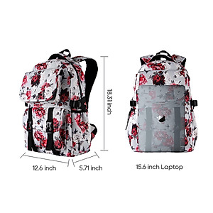 GinzaTravel 16-inch Colorful Laptop Backpack (Colorful series) (safflower)