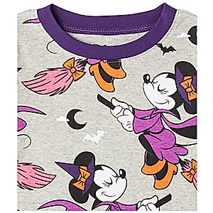 Amazon Essentials Disney | Marvel | Star Wars Toddler Girls' Pajama Set (Previously Spotted Zebra), Minnie/Halloween, 4T