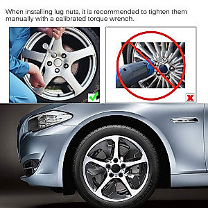 Chrome Lug Nuts - 12x1.5 Closed End Bulge Acorn Lug Nuts - Cone Seat - 19mm Hex Wheel Lug Nuts Compatible for 2009-2019 Ford Escape, 2012-2019 Ford Focus, 2009-2019 Ford Fusion, Pack of 20 Pcs