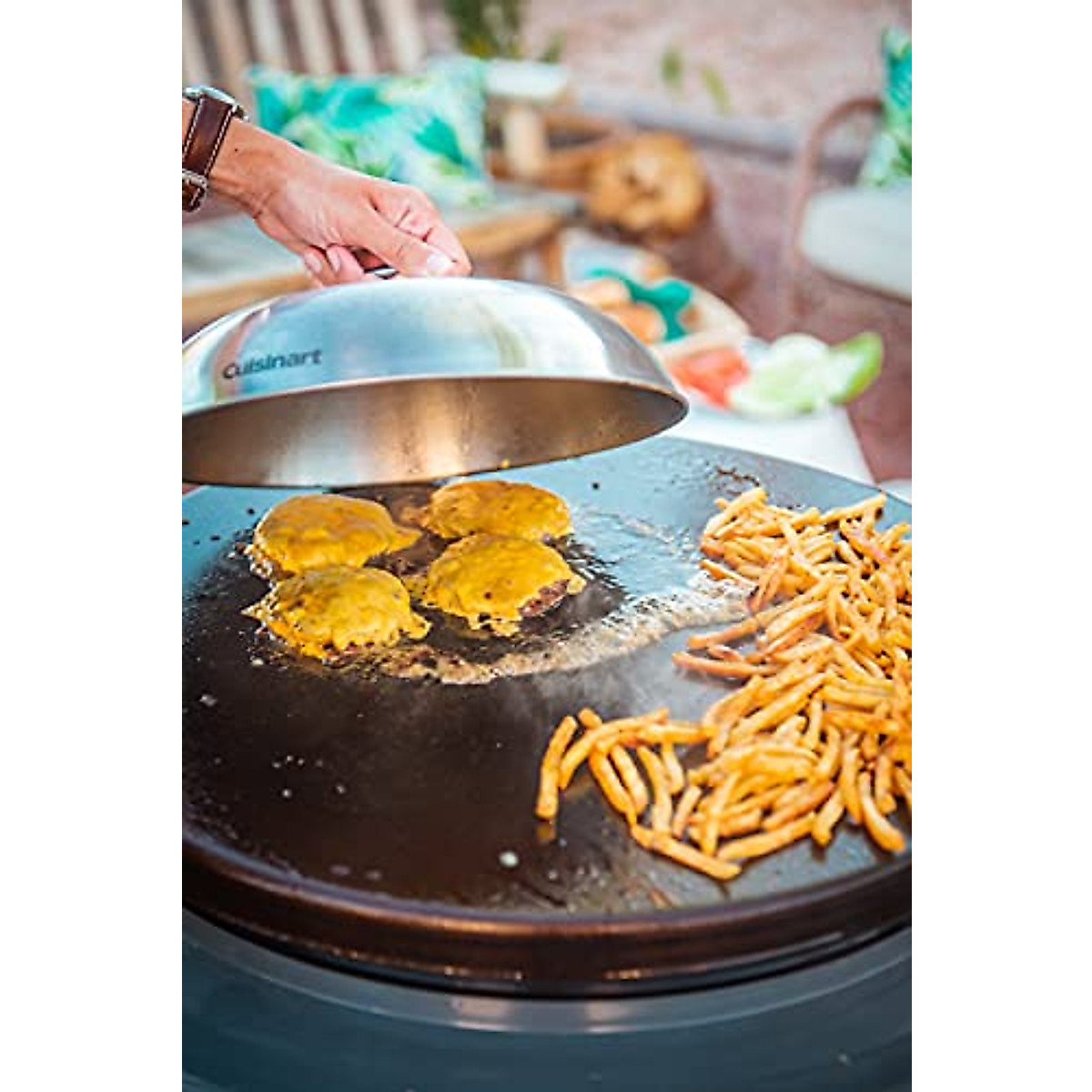 Cuisinart CGG-888 Outdoor Stainless Steel Lid, 360° Griddle Cooking Center