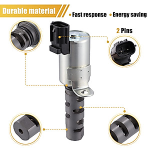 X AUTOHAUX 15330-22030 Camshaft Engine Oil Control Variable Valve Timing VVT Solenoid for Toyota Celica 2001-2002
