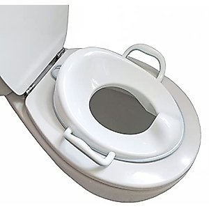 BISOO Potty Training Toilet Seat - Children WC Adapter - Baby Toilet Reducer - Safe and Comfortable - Compact and Portable Size - Includes Hanging Hook (Blue)