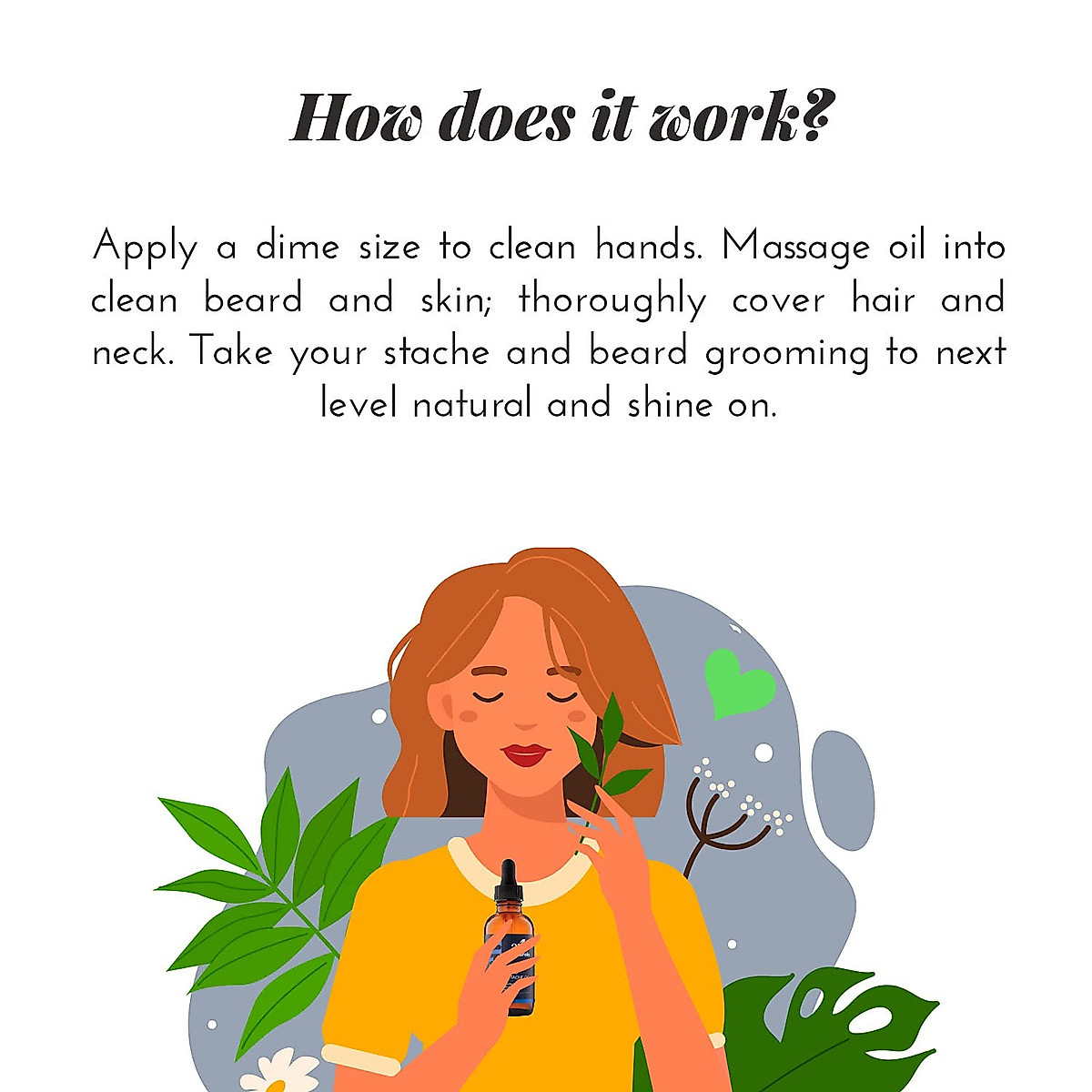 Artnaturals Beard Oil - Unscented Conditioner and Growth Oil - Vegan and Paraben Free with Argan, Vitamins E and Jojoba Oil for Men