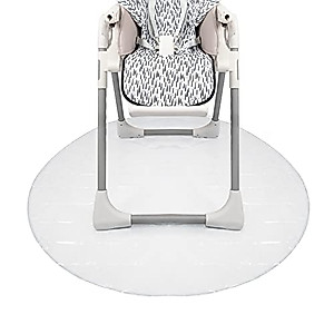 Nuby Floor Mat, Clear Circle, Protect Floors from Spills & Messes, Waterproof, 50"