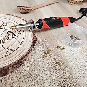 Wood Burning kit, Professional WoodBurning Pen Tool, DIY Creative Tools ,Wood Burner for Embossing/Carving/Pyrography，Suitable for Beginners,Adults