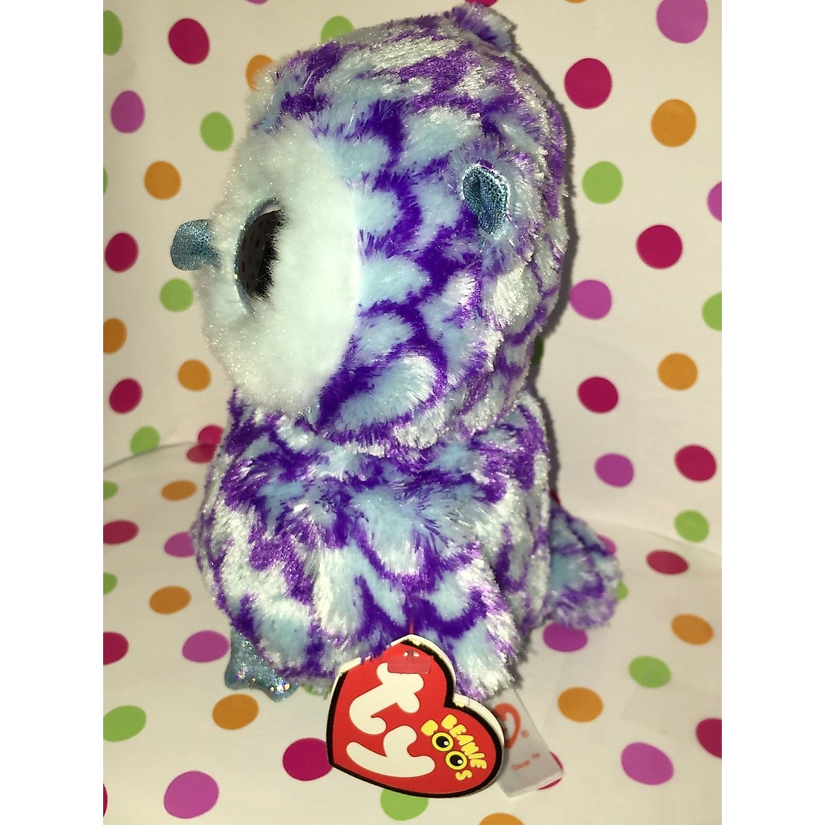 6`` Ty Beanie Boo Oscar the Owl ,#G14E6GE4R-GE 4-TEW6W297225