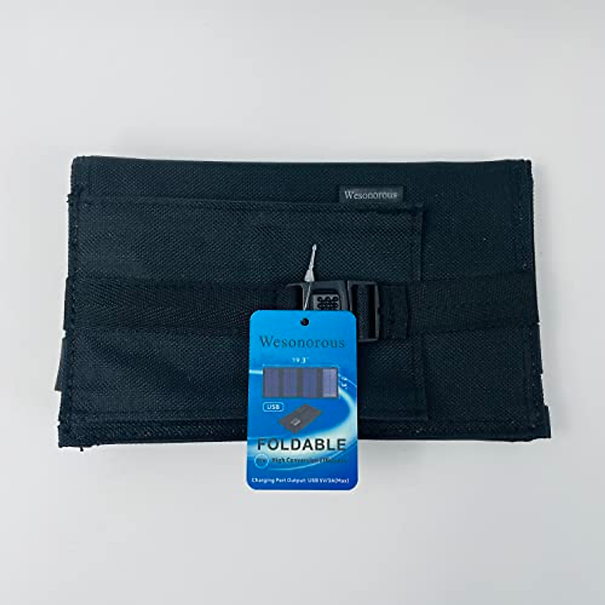 Wesonorous Solar Panels, 20W USB Interface Solar Power Panel, Collapsible Outdoor Power Generation Panels