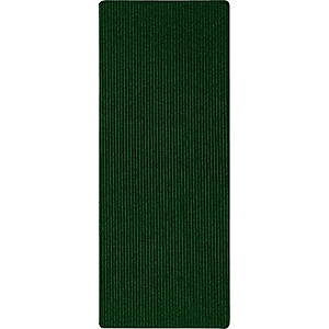 Mohawk Home Utility Floor Mat Solid Dark Forest Green (2' x 5') Perfect for Garage, Entryway, Porch, and Laundry Room