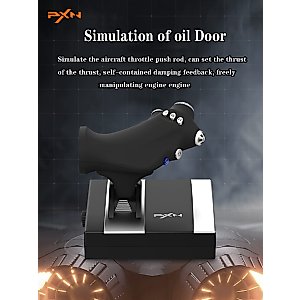 PXN-2119Pro Flight simulator controls Flight Stick with Vibration for PS4/xbox one/xbox Series X/S PC Windows 7/8/10/11（Not Support Mac Systems PS3/ PS5/xp/vista）Original handle guide