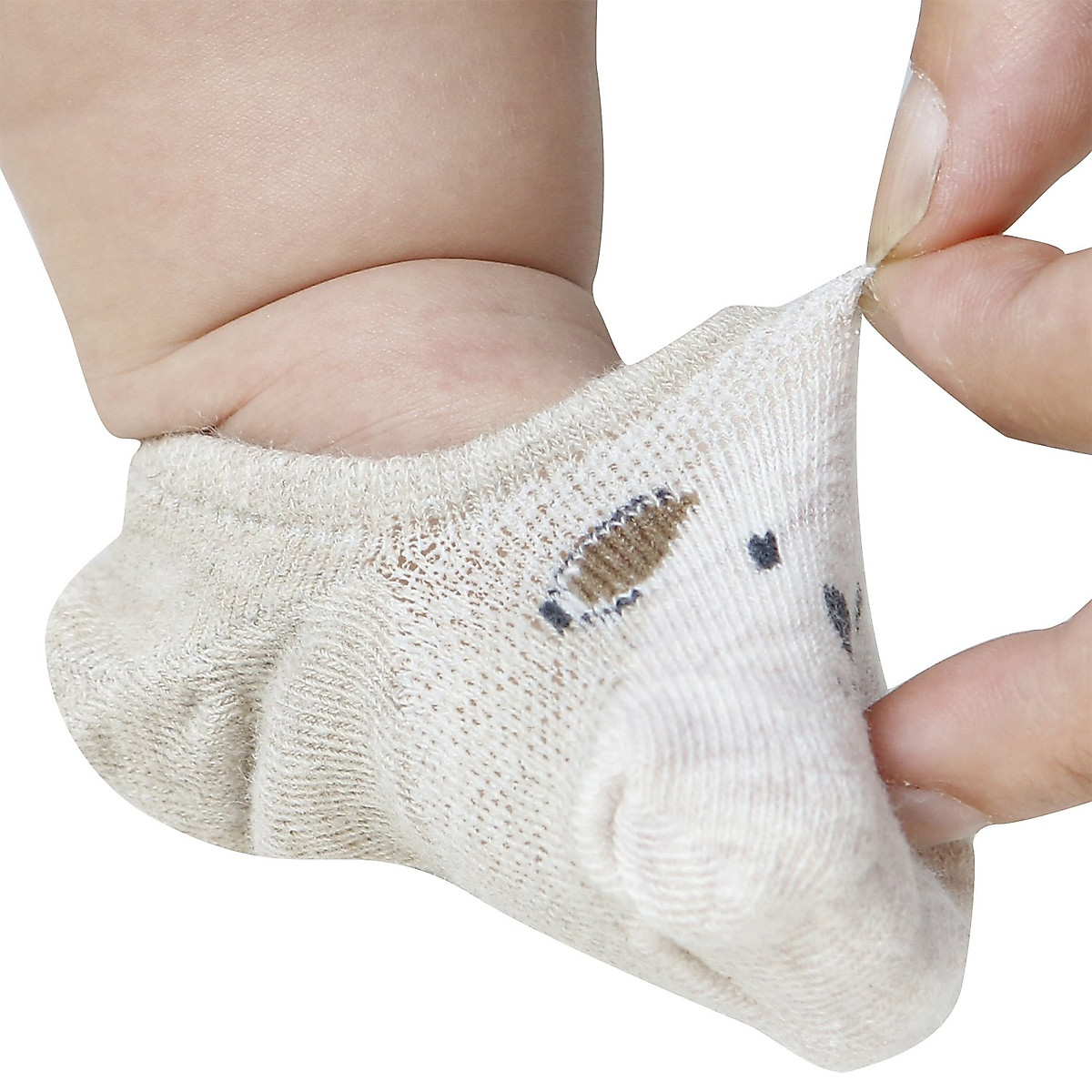 VWU 6 Pack Baby No Show Socks Toddler Low Cut Cotton Socks Animal (1-3T, 6 Pack)