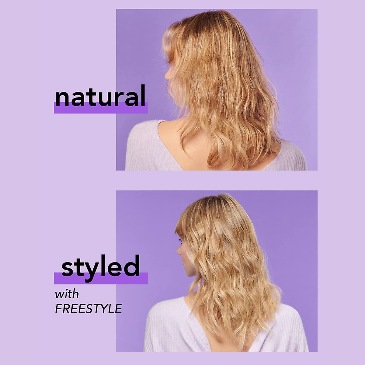 InStyler Freestyle 1” Ionic Ceramic Styler Round Hair Brush - Straighten, Wave or Curl Hair with Ionic Tip Barrel & Ceramic Heated Bristles - Helps Reduce Frizz for Easy Styling