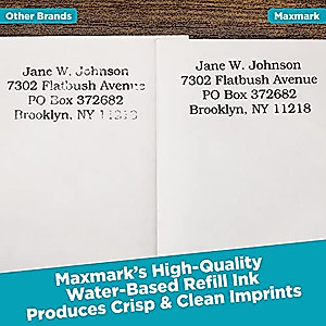 MaxMark Premium Refill Ink for self Inking Stamps and Stamp Pads, Black Color - 2 oz.