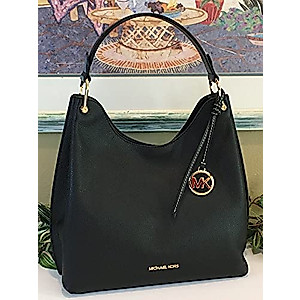 Michael Kors Women's Joan Large Slouchy Shoulder Bag Style 35S1GV9L3L (Black)