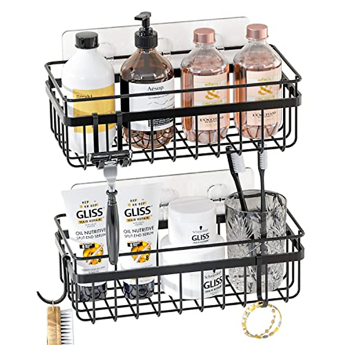 Corner Shower Caddy and Bathroom Shower Caddy Black