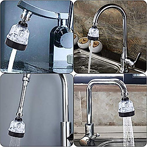 Faucet Head 360° Rotatable,3 Modes Position Adjustable Faucet Water Filter for The Kitchen,Booster Shower Water Saver Extender Splashproof Filter Vegetable Tap Device Bathroom