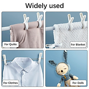 12PCS Beach Towel Clip, SHAIDOJIO Clothes Pins, Heavy Duty Laundry Clothes Clips, Blanket Quilt Drying Clip, Strong Grip Holder Clamp to Keep Your Towel, Clothes, Blankets from Blowing Away