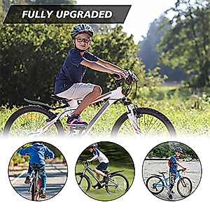 Oumers Kid's Bicycle Mudguard Set, Adjustable Bicycle Front and Rear Mud Guard, Easy Install Bike Fenders Bicycle Cycling Tires Mud Fenders Fit for 14 15 16 17 18 Inch Bike
