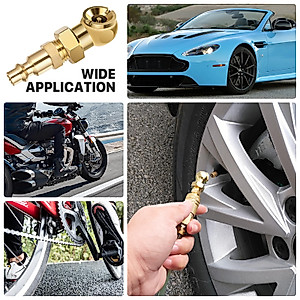 SARDVISA 2-Packs Portable Air Chucks, Solid Metal Closed Ball Air Chuck with 1/4" NPT Standard Quick Plug, Tire Inflator Gauge Nozzle for Air Compressor Accessories