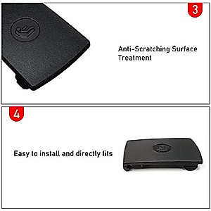 Jaronx for BMW Child Seat Anchor Cover, Rear Row Seat Safety Belt Anchor Cover for BMW Isofix Cover 1 Series E81 E82 F20 F21 /2 Series F22 F87 F23 / 3 Series E90 E91 F30 F31 F34 F80/X1 E84 (Black)