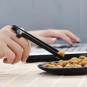 3 PCS Finger Chopsticks - Snack Chopsticks for Games - Fun Chopsticks,Snack Finger Chopsticks for Gamers,Reusable Food Tweezers,Potato Chips Finger Tongs,Gamepad/PC Game Accessories