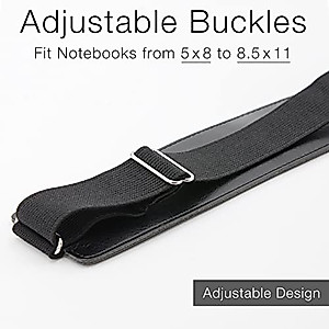 diodrio, Pen Holder, Pencil Holder, Pen Sleeve Case for Notebooks, Journals, Rigid Tablet Covers. Ultra Flat Design, Detachable, Elastic Band, Premium Soft Touch PU Leather. 2 Per Pack.