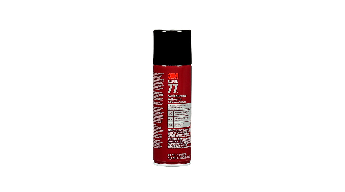 3M Super 77 Multipurpose Spray Adhesive - Fast, Versatile Bonding