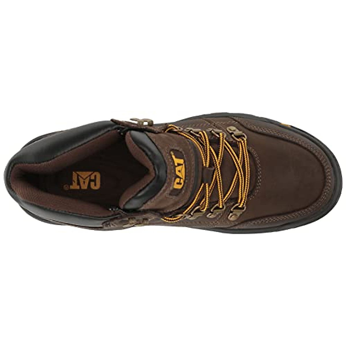 Cat Footwear Men's Outline Soft Toe Work Boot, Seal Brown, 9