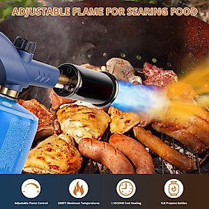 Sondiko Powerful Cooking Propane Torch, Grill Gun Flame Thrower Gun LMT905, Campfire Starter, Charcoal Lighter, Culinary Kitchen Grilling