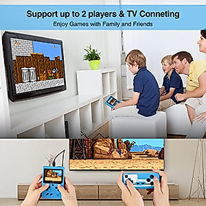 Retro Handheld Game Console - Vaomon Handheld Game Console Comes with Protective Shell, 400+ Classical FC Games, Gameboy Console Support Connecting TV & 2 Players, Ideal Gift for Kids & Lovers