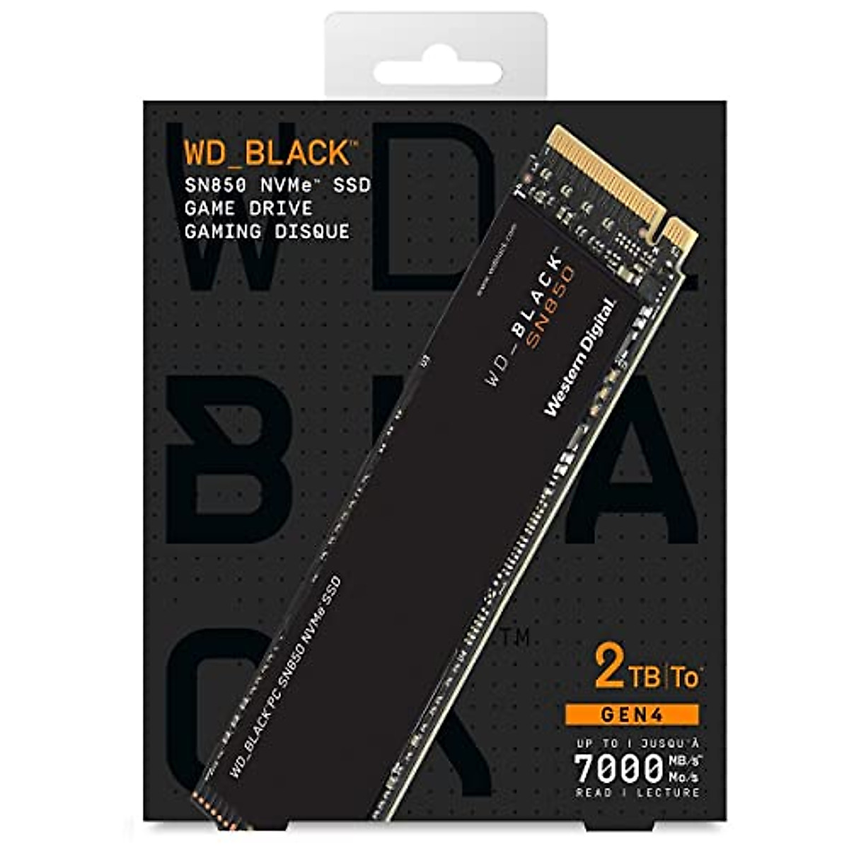 Western Digital WD 2TB WD_Black SN850 NVMe PCIe 4.0 M.2 Internal Gaming SSD Without Heatsink