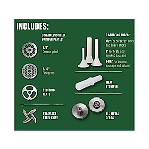 LEM Products 17771 Big Bite #5 .35HP Stainless Steel Electric Meat Grinder