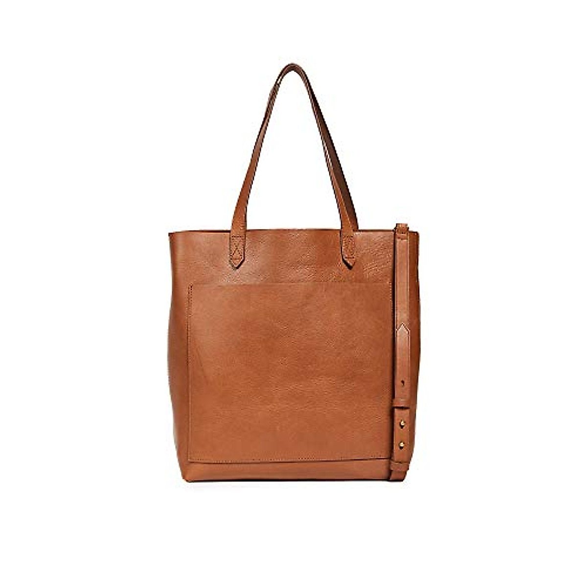 Madewell Women's Medium Transport Tote, English Saddle, Tan, Brown, One Size