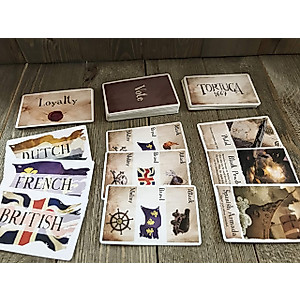 Tortuga 1667 Board Game, Treasure Plunder Game of Cards, Strategy, Deceit, and Luck for 2-9 Players