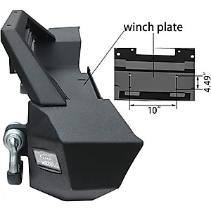 LUYWTE New Black Powder Coated Steel Front and Rear Bumper With Tire Carrier&Oil Drum Rack&6XLED Lights&4XD-Rings For 1997-2006 Wrangler TJ