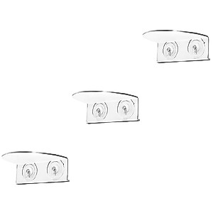 GANAZONO 3pcs window shelf for plants indoor wall mounted shelf indoor plant rack wall shelving wall organizer Shelf Suction Cup Holder Flower Holder Wall Mounted Pot Saver flower stand